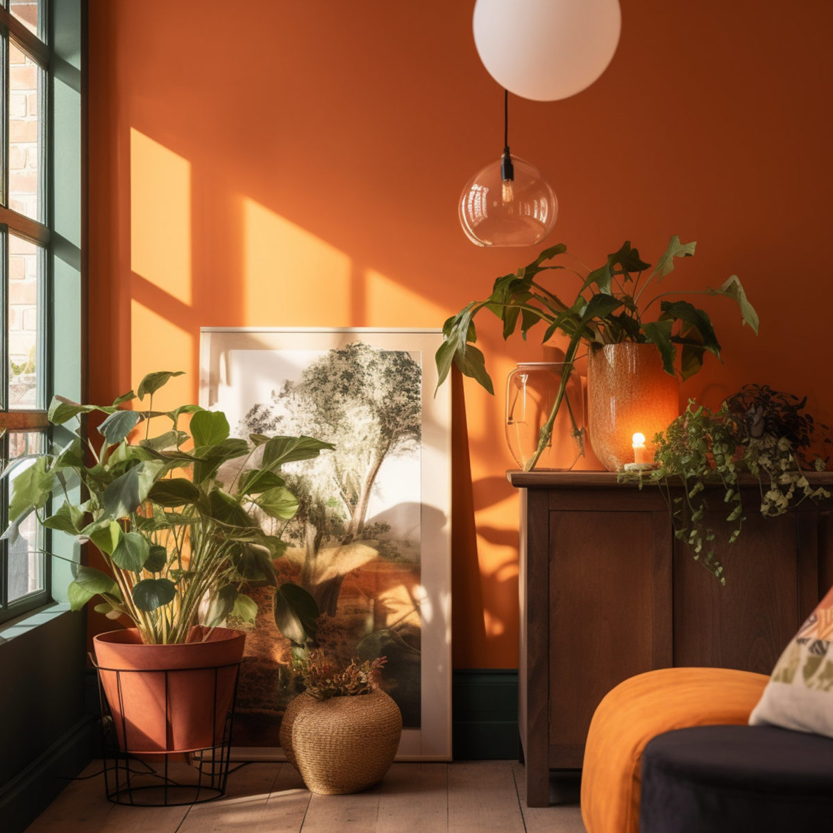 Energising Spaces: Embracing Orange Wall Paints for a Bold and ...